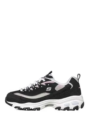 Sketchers D'lites 1.0 Low Top Sneakers - Black