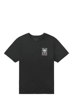 VANS Casual Sports Skeleton Printing Short Sleeve - Black