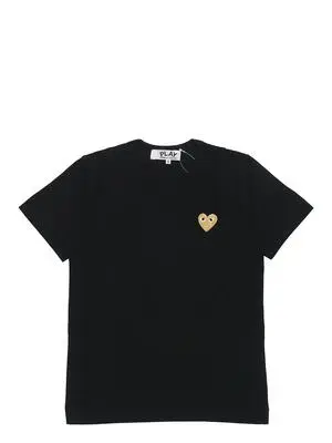 Play Comme Des Garcon Heart Logo T-shirt - Black