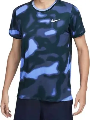 Nike Court Advantage Dri-fit T-shirt - Blue/white