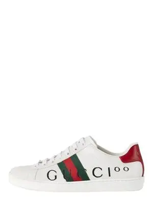 Gucci Ace 100 Print' Sneakers - White/green/red