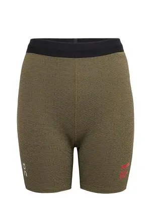 On X Pleasures X The Loop Short Tights - Olive