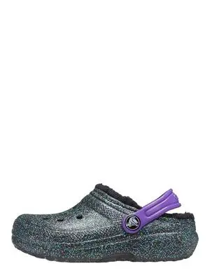 CROCS Classic Lined Clogs - Black/purple