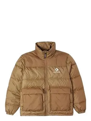 CONVERSE Star Chevron Puffer Jacket - Brown