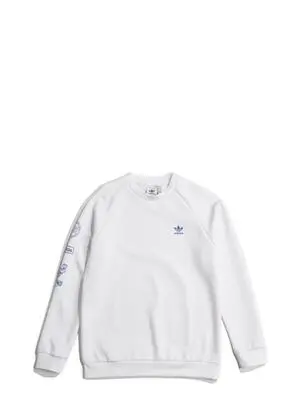 Adidas Originals Graphic Crew Sweatshirt - White
