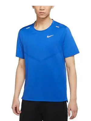 Nike Dri-fit Rise 365 Short Sleeve T-shirt - Blue