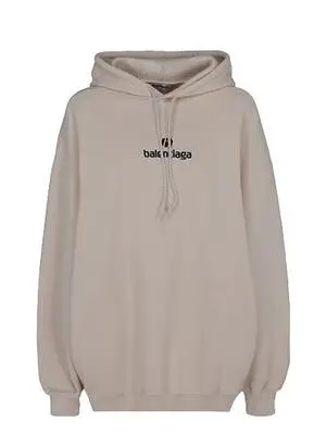 Balenciaga Alphabet Logo Pullover Hoodie - White