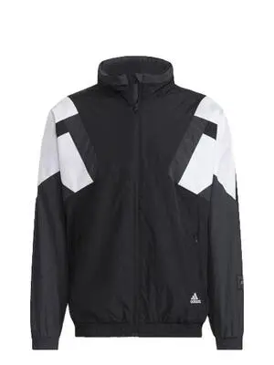 Adidas Colorblock Track Jacket With Stand Collar - Default Color