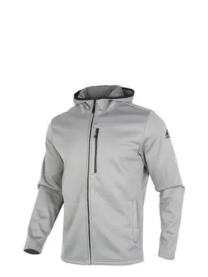Adidas Fleece Lined Hooded Jacket - Gray