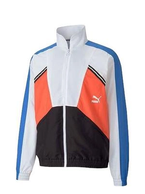 PUMA Logo Printing Contrasting Colors Jacket - Blue