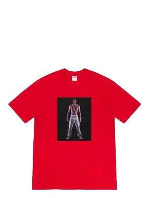 Supreme Ss20 Week 1 Tupac Hologram Tee Virtual Characters Short Sleeve - Red