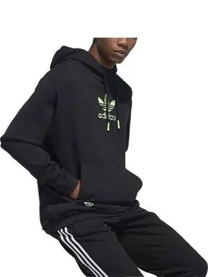 Adidas Originals Limited Logo Print Hoodie - Black