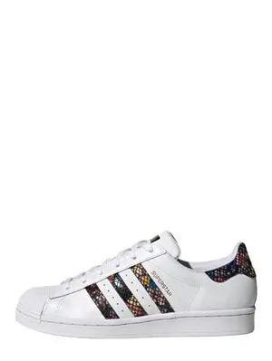 Adidas Superstar "floral Twist Stripes" Sneakers - Black