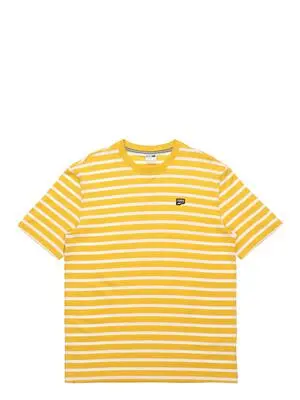PUMA Puma Downtown Strlped Stripe Round Neck Short Sleeve Gold Color Gold