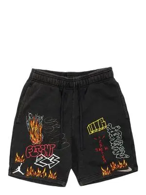 JORDAN X Travis Scott Fleece Shorts - Black