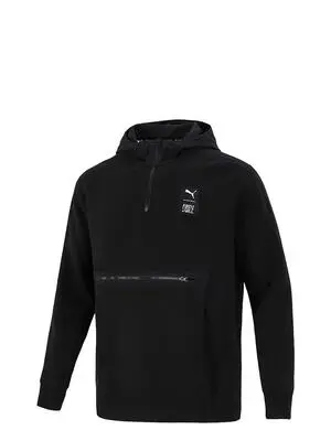 PUMA X Firstmile Crossover Splicing Pocket Sports Training Hoodie - Black