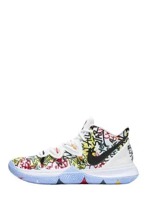 Nike Kyrie 5 "keep Sue Fresh" High Top Sneakers - White