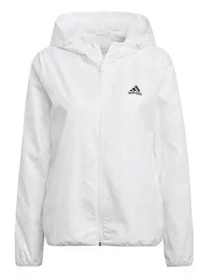 Adidas Logo Solid Color Woven Zipper Hooded Jacket - Default Color