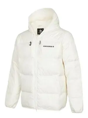 CONVERSE Downfilled Hooded Jacket - White