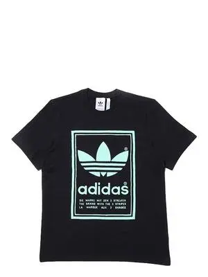 Adidas Originals Printing Casual Short Sleeve - Black
