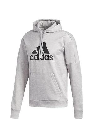 Adidas Pullover Hoodie With Logo - Grey
