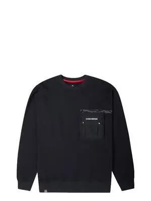 CONVERSE Pullover With Chest Pocket - Black