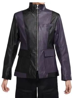 JORDAN Air Jordan Spliced Leather Jacket