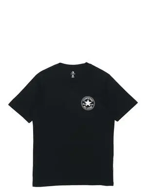 CONVERSE Chuck Taylor All Star Logo Printing Round Neck Sports Short Sleeve - Black