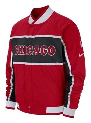 Nike Nba Chicago Bulls Courtside Jacket - Red