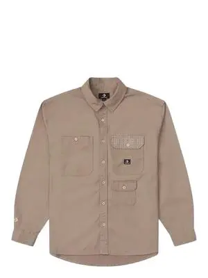 CONVERSE Converse Yotd Woven Shirt Asia Sizing 'tan' Tan