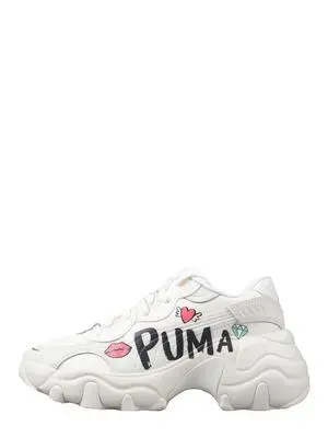 PUMA Pulsar Wedge Sneakers - White/pink