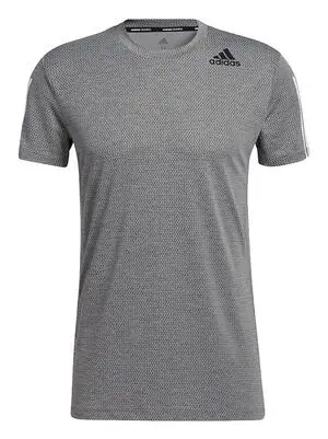 Adidas Hrdy 3s Tee Training Sports Short Sleeve Gray - Grey