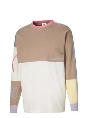 PUMA X Ks Ls Tee Long Sleeves T-shirt - Creamy