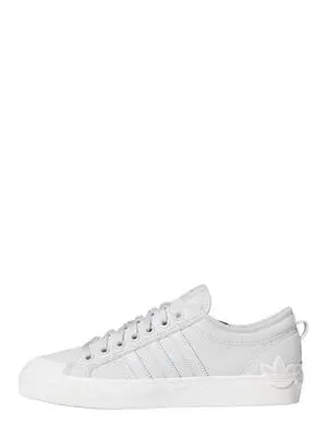 Adidas Adidas Nizza Low Top Sneakers With Oversized Heel Logo Grey