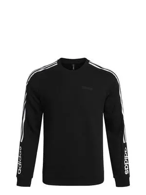 Adidas Neo Sports Knit Round Neck Pullover - Black