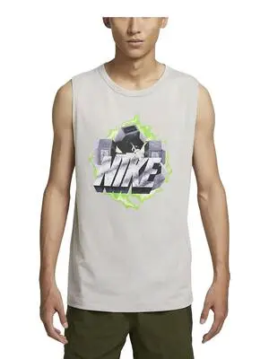 Nike Dri-fit Training Gym Tank Top - Grey/multi-color
