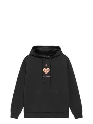 LI-NING Sports Fashion Series Casual Hooded Sports Pullover - Black