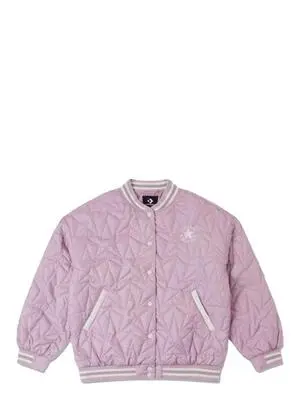CONVERSE Padded Bomber Jacket - Pink/white
