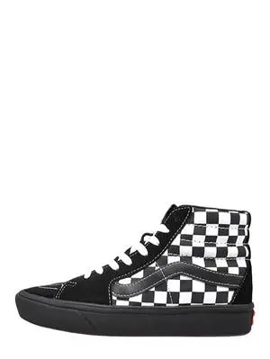 VANS Sk8-hi Comfycush "mixed Media Checker" High Top Sneakers - Black