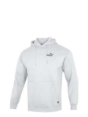 PUMA Small Logo Relaxed Fit Hoodie - Grey