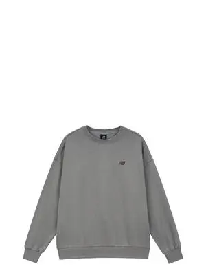 NEW BALANCE Casual Pullover Sweatshirt Asia Sizing 'grey - Grey/black