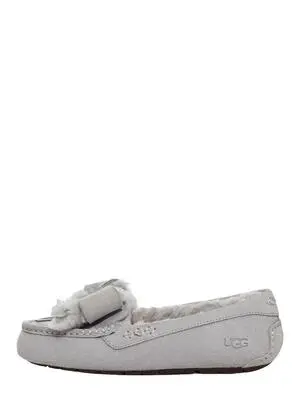 UGG Ansley Bow Slipper - Light Grey