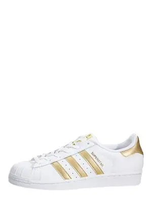 ADIDAS Adidas Superstar J Gold Tone Sneakers