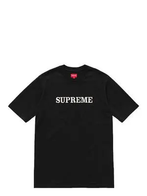 Supreme Supreme Fw18 Floral Logo Tee Black Logo Tee Black
