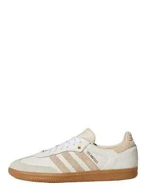 Adidas Lafc Samba 'linen Gum' Sneakers - Off White/linen-gum