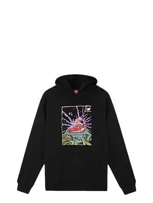 NEW BALANCE Printing Logo Hoodie - Black