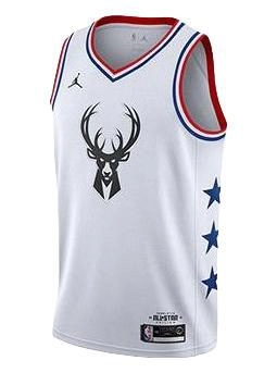 Nike Nba 2019 All-star Milwaukee Bucks Giannis Antetokounmpo Jersey - White