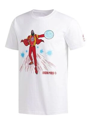 Adidas X Marvel Harden Iron Harden Marvel Avengers Basketball T - White