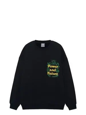 LI-NING Outdoor Series Alphabet Print Pullover - Black/yellow