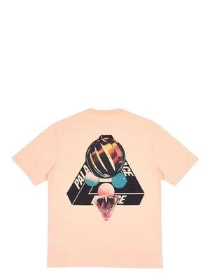 PALACE Palace Sans Ferg Peach Glasses Back Logo Short Sleeve T-Shirt Pink